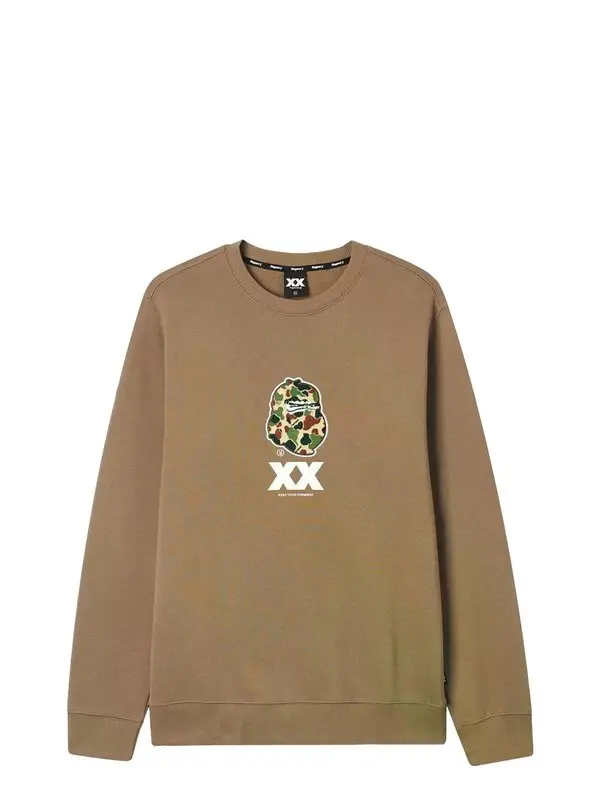FINGERCROXX Camouflage-appliqué Sweatshirt - Neutrals