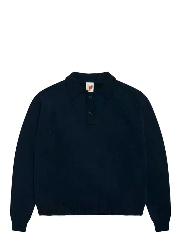 SKY HIGH FARM WORKWEAR Wool Polo Shirt - Blue