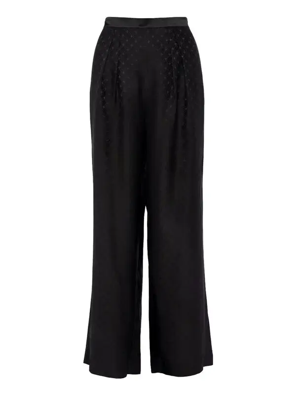 ERES Geometric-pattern Trousers - Black