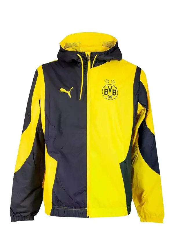 PUMA Borussia Dortmund Hooded Jacket - Black