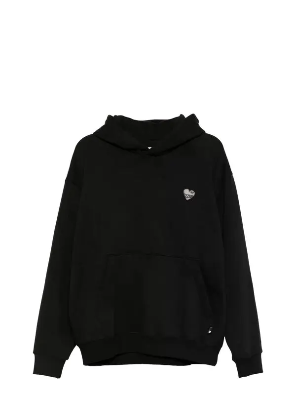 Izzue Logo-embroidered Hoodie - Black