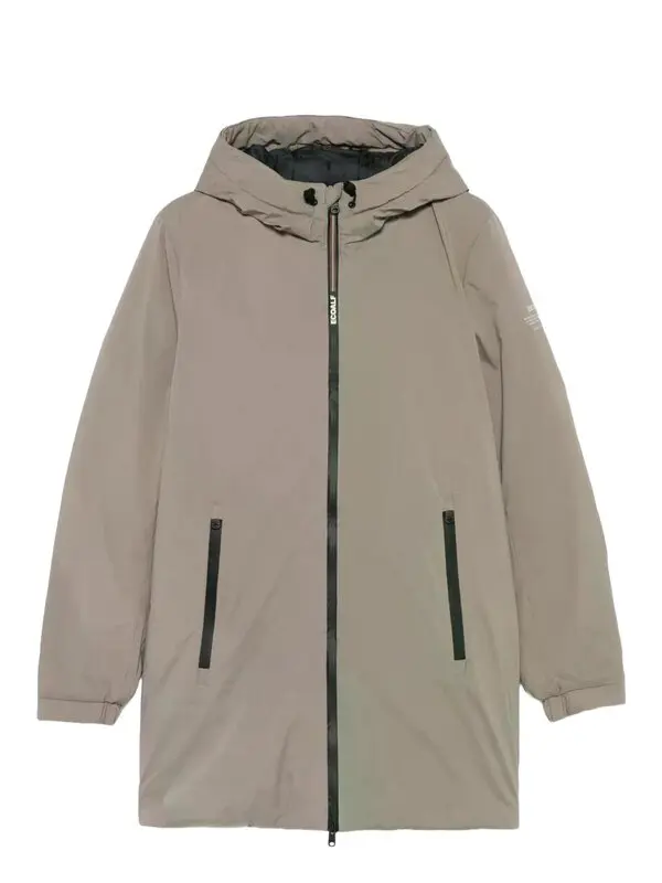 ECOALF Hooded Zip-front Jacket - Neutrals
