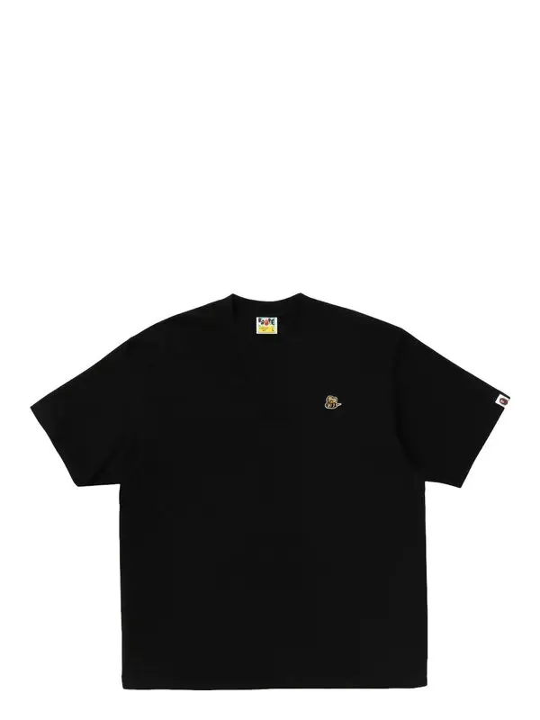 A BATHING APE Embroidered T-shirt - Black