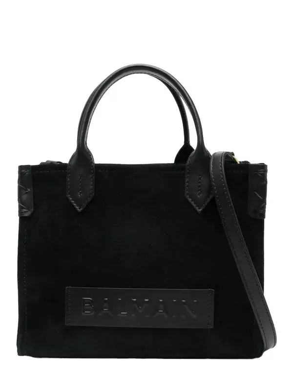 Balmain B-army Embossed-panel Tote Bag - Black