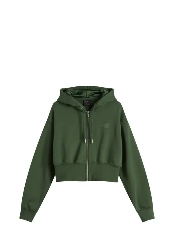 JORDAN Flight Fleece Crop Hoodie - Fir/green