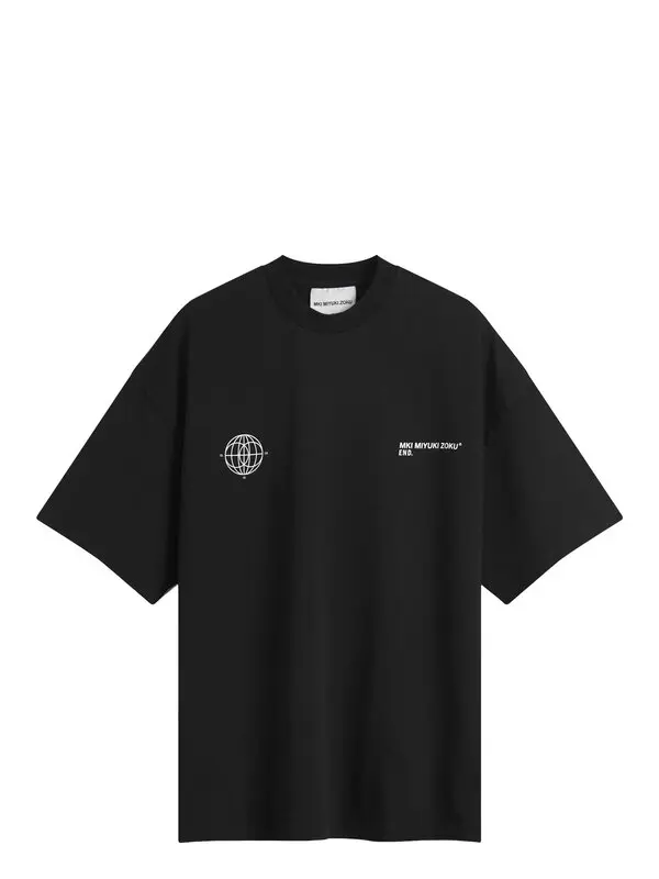 MKI MIYUKI ZOKU X 152010 Globe T-shirt - Black