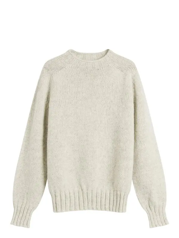 MARGARET HOWELL Seamless Crew Neck Jumper - Natural