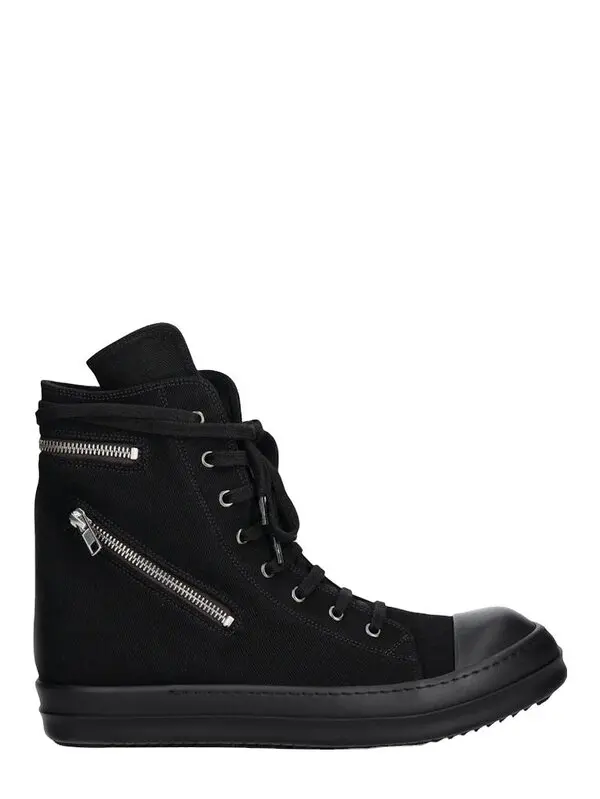 Rick Owens Cargo High Triple Sneakers - Black