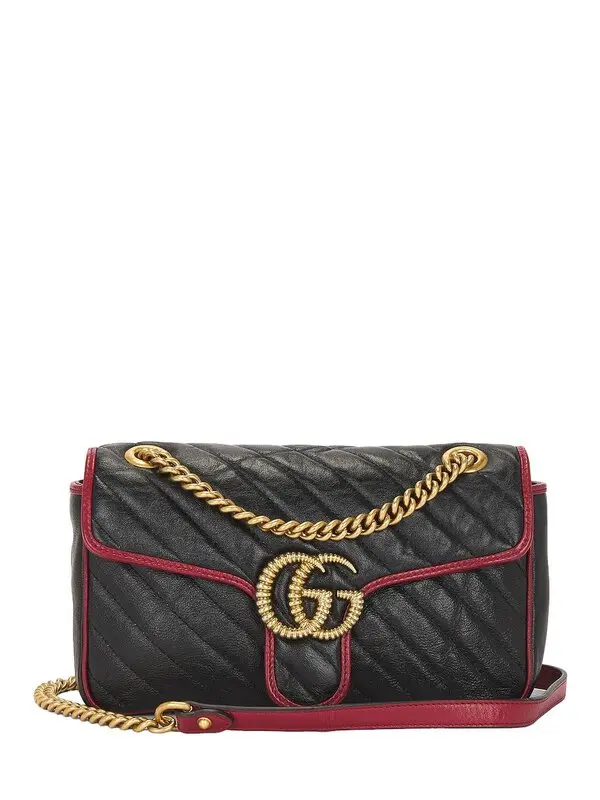 Gucci Gg Marmont Shoulder Bag - Black