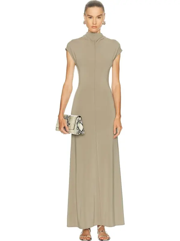 L'academie By Marianna Rebecca Maxi Dress - Beige