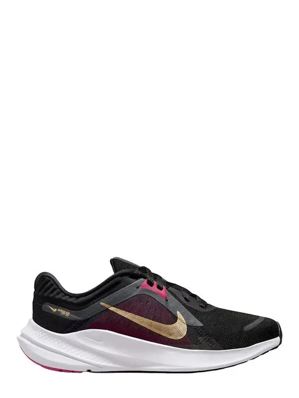 Nike Quest 5 Metallic Gold Sneakers - Black/dark Smoke Grey/fireberry