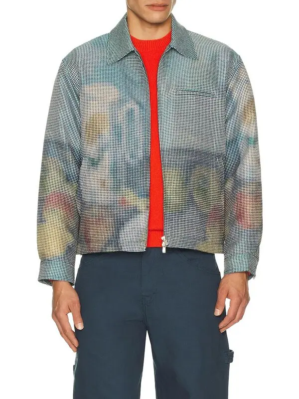 VOWELS Abstract Fruit Zip-up Work Jacket - Paul