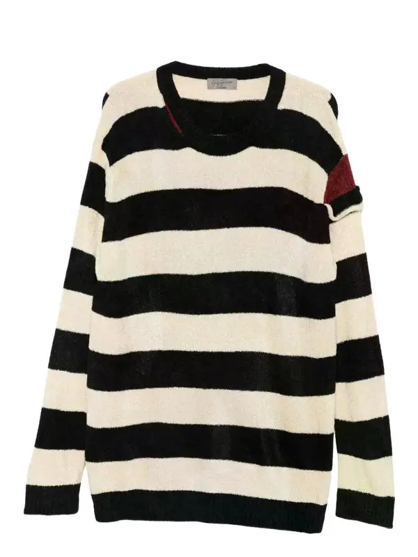 Yohji Yamamoto Striped Sweater - Black