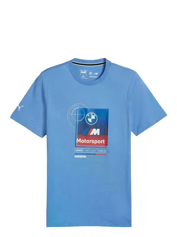 PUMA X Bmw Motorsports Logo-print T-shirt - Blue