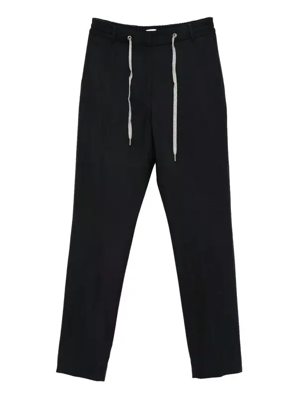 Eleventy Drawstring Trousers - Blue