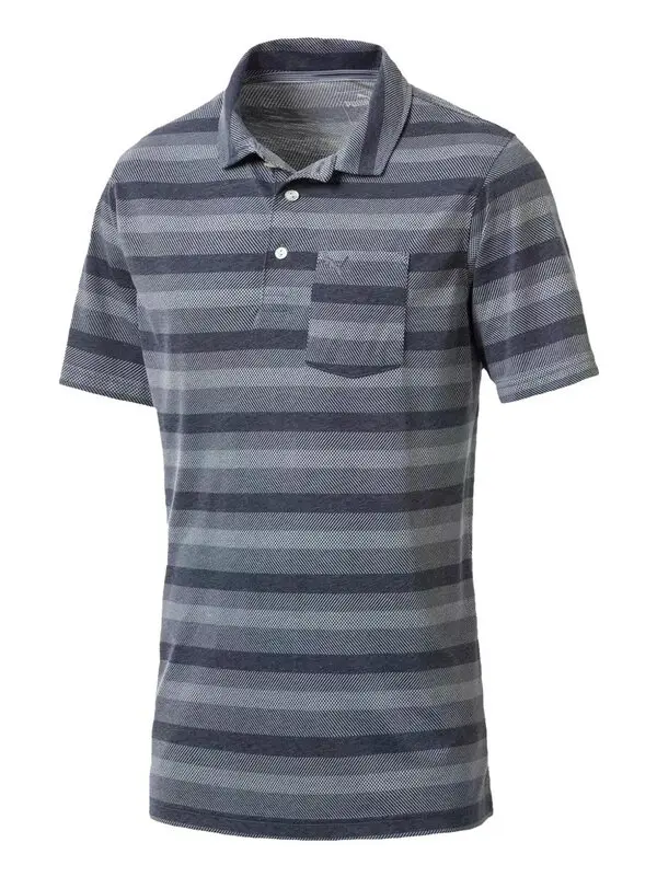 PUMA Local Pro Striped Polo Shirt - Blue