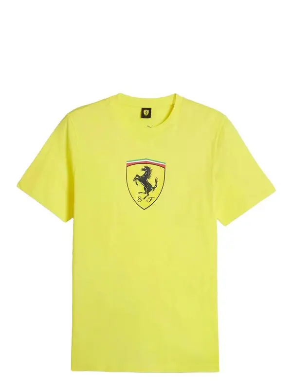 PUMA X Scuderia Ferrari Race Shield-print T-shirt - Yellow