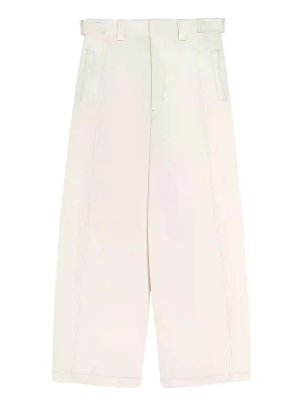 LEMAIRE Side-tab Welt-pocket Trousers - Neutrals