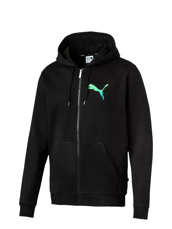 PUMA Power Summer Logo-print Hoodie - Black