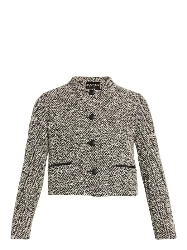 Max Mara Boucle Jersey Single-breasted Jacket - Black