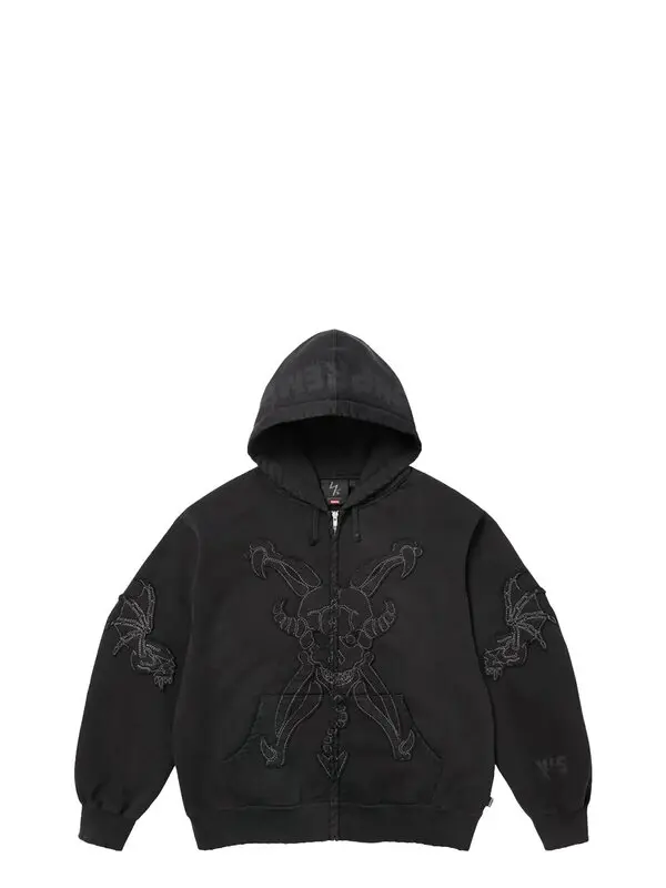 Supreme X Yohji Yamamoto Zip-up Hoodie - Black