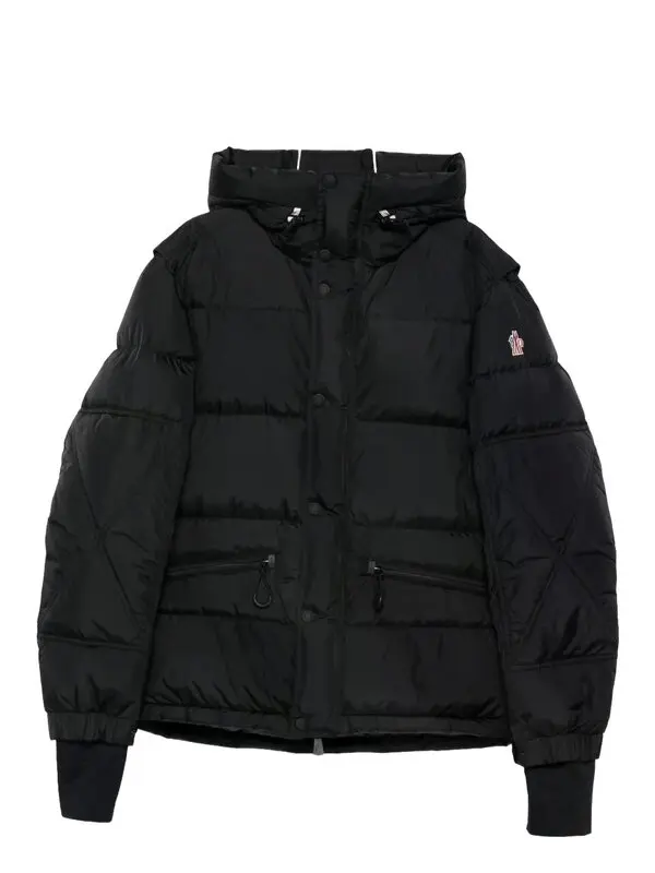Moncler Quilted Hooded Jacket - Black