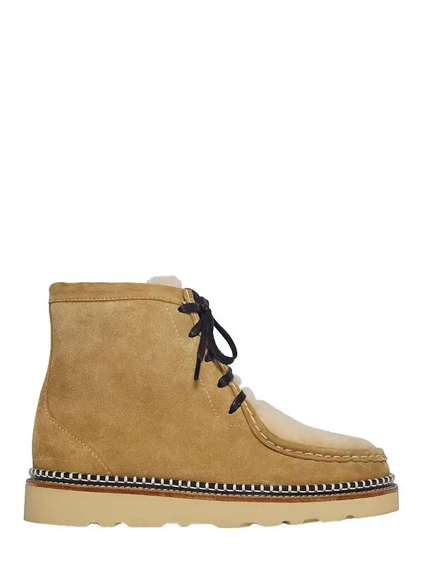 Freda Salvador Winnie Suede & Shearling Boots - Hazel Suede