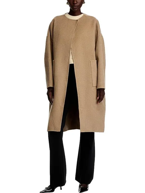 BOSS Chalet Wool Blend Coat - Beige