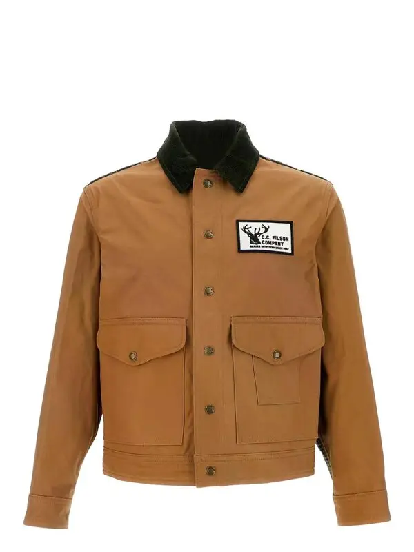 Junya Watanabe Velvet Collar Patch Jacket - Brown