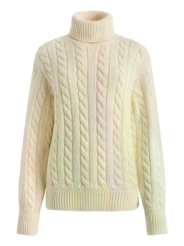 Bally Cable-knit Turtleneck Sweater - Neutrals