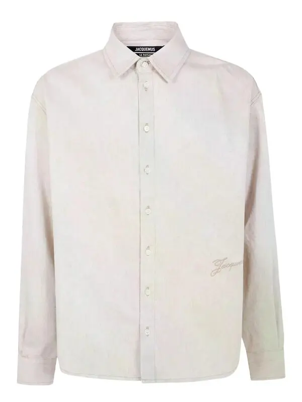 Jacquemus The Simon De-nîmes Denim Shirt - Neutrals