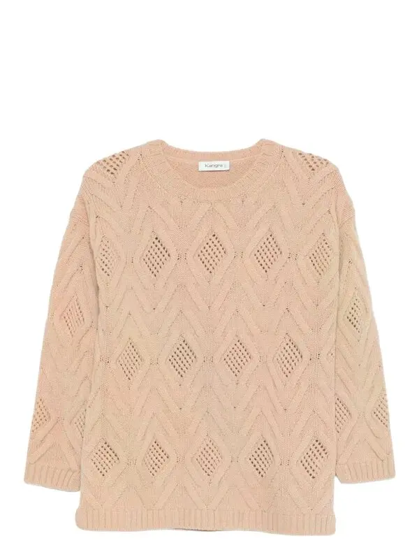 KANGRA Open-knit Sweater - Neutrals
