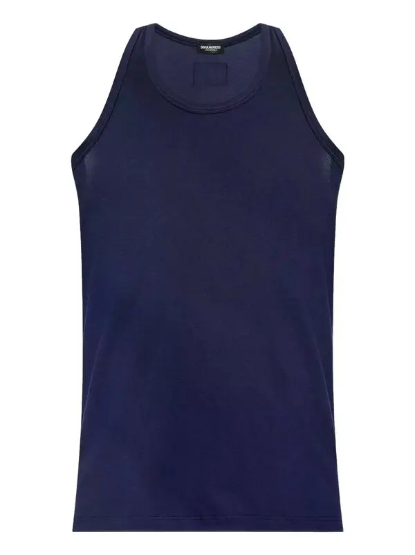 Dsquared2 Logo-patch Vest - Blue