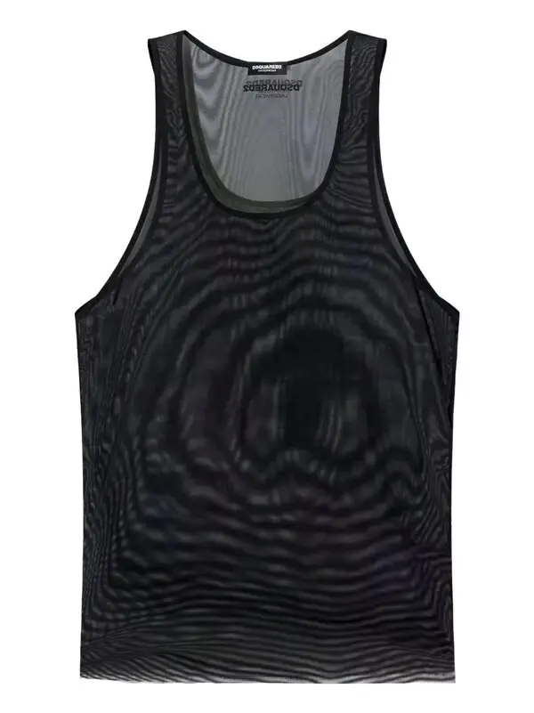 Dsquared2 Mesh Tank Top - Black