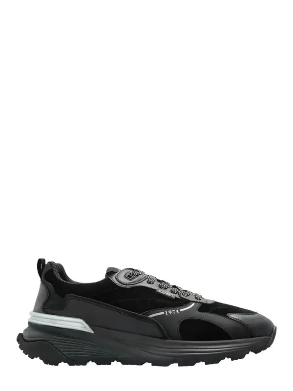 Iceberg Panelled Lace-up Sneakers - Black