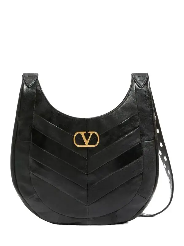 Valentino Garavani Small Hobo Shoulder Bag - Black