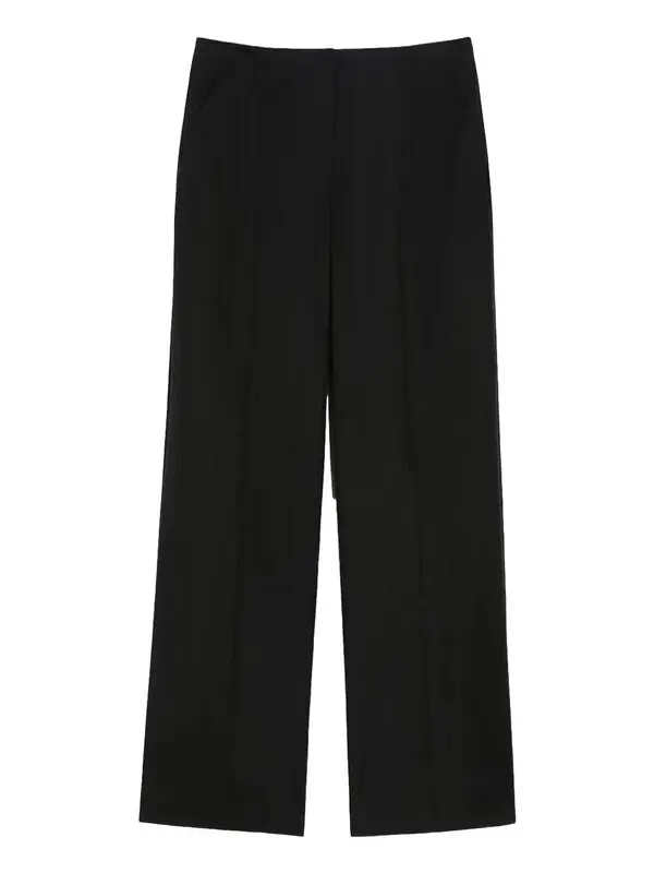PENNYBLACK Cotton Blend Palazzo Trousers - Black
