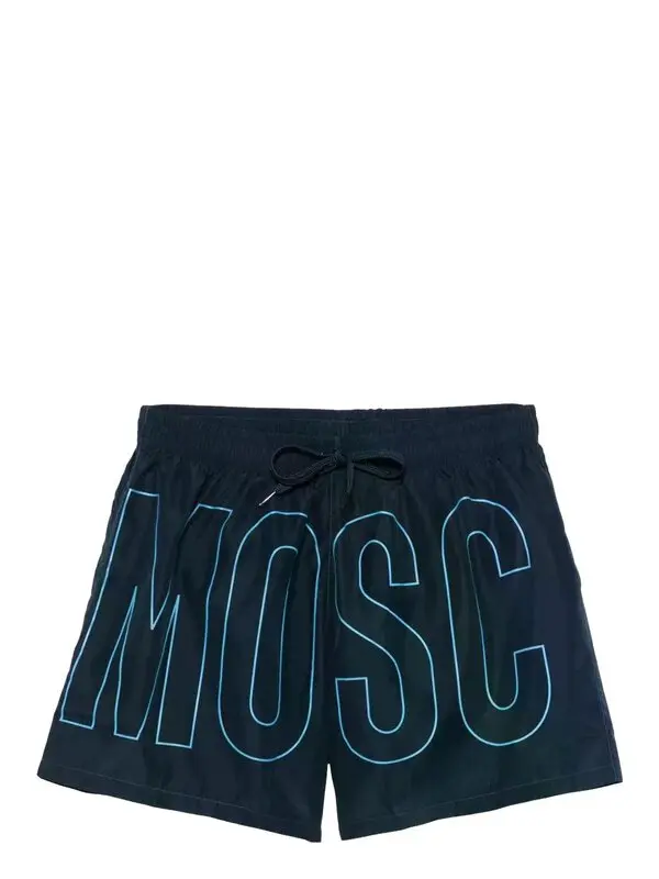 Moschino Logo-print Swim Shorts - Blue