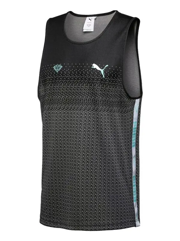 PUMA X Diamond Printed Tank Top - Black