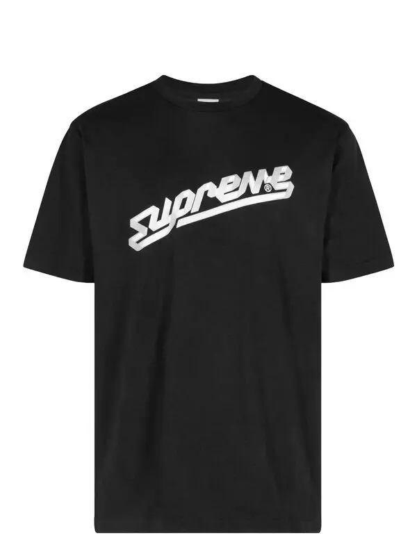 Supreme Logo-print Cotton T-shirt - Black