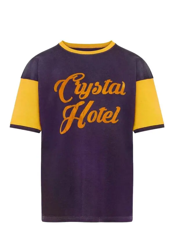MAISON MARGIELA Slogan-print T-shirt - Purple
