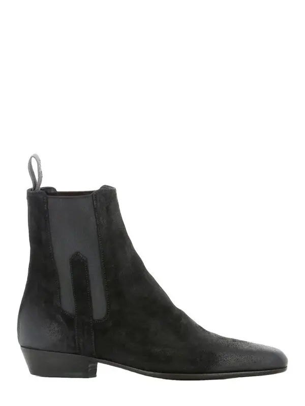 PANTANETTI 30mm Suede Chelsea Boots - Black