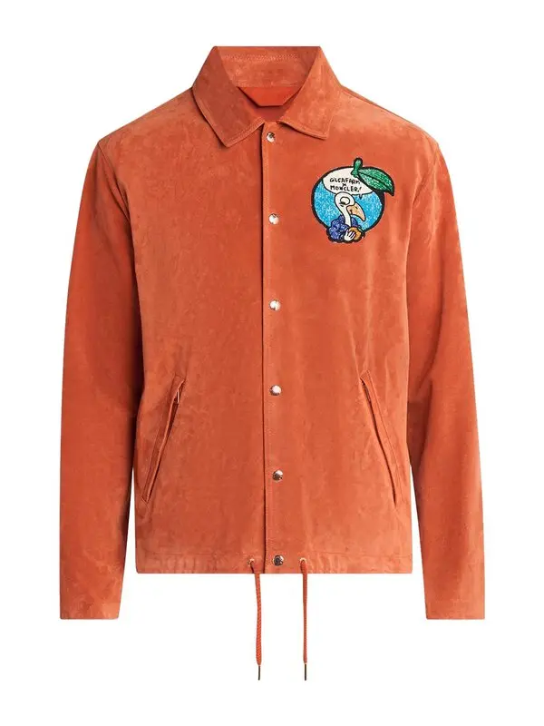 Moncler X Gilga Farm Donald Glover Suede Navel Jacket - Bright Orange