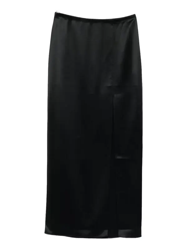 Filippa K Side-slit Midi Skirt - Black