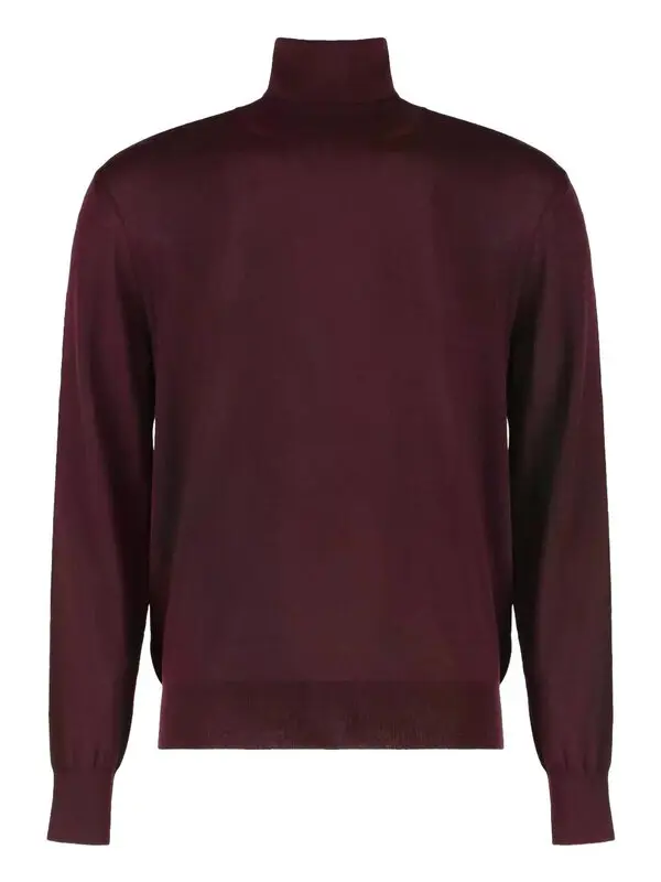 Saint Laurent Roll-neck Sweater - Red