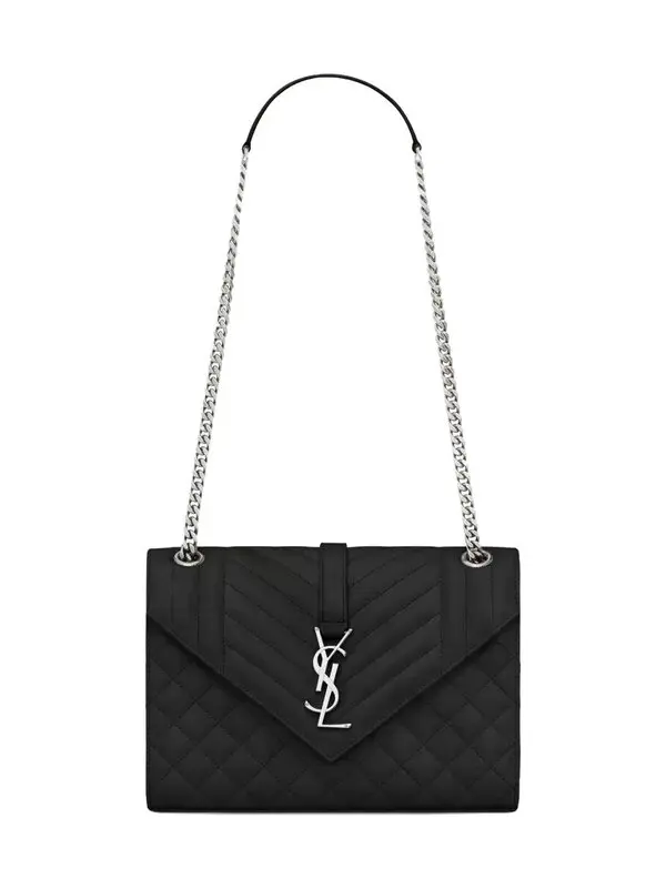 Saint Laurent Medium Envelope Shoulder Bag - Black