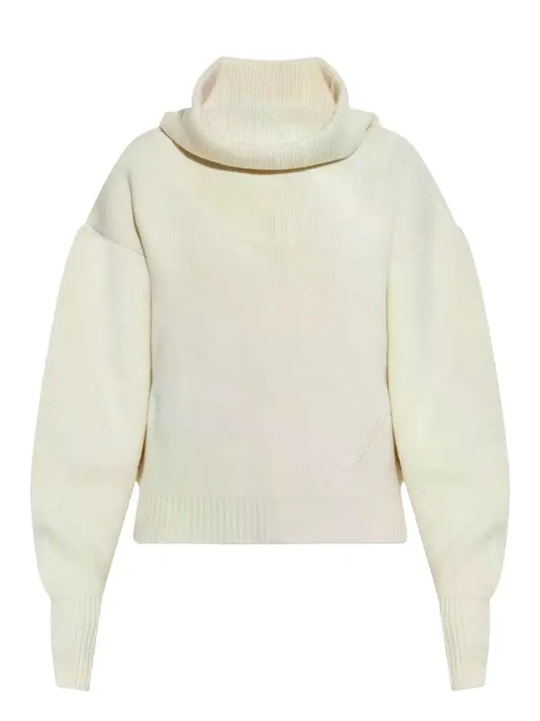 Jacquemus Pallone Embroidered Turtleneck Sweater - Neutrals