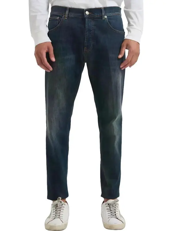 DONDUP Five-pocket Straight Leg Jeans - Black