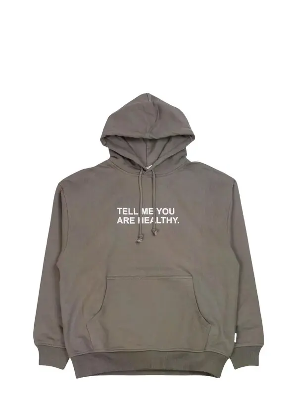 RASSVET Graphic-print Hooded Sweatshirt - Grey