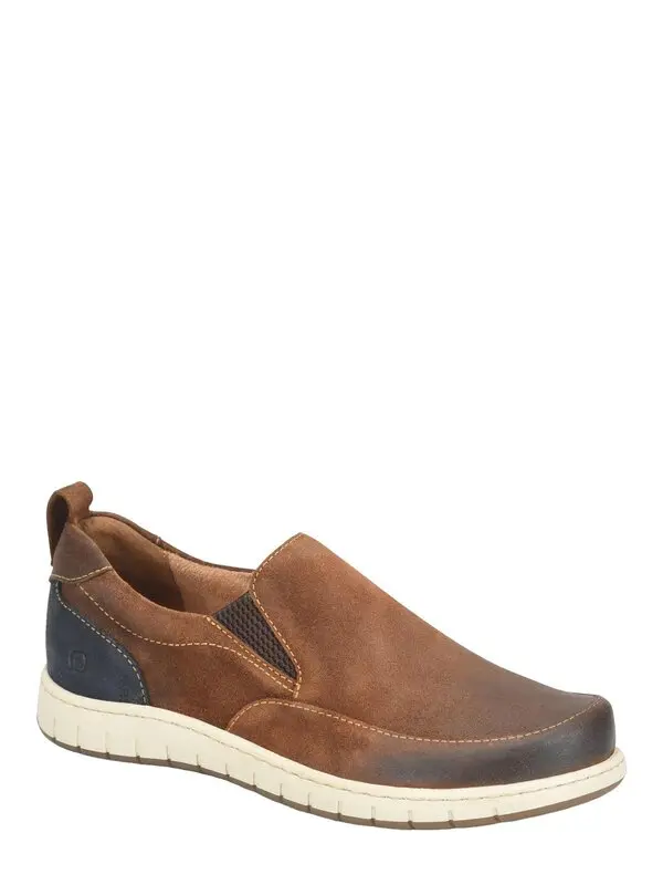 BØRN Leeds Slip-on Sneaker - Brown Distressed